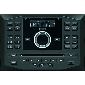 Jensen JWM62A AM|FM|DVD|CD|USB|AUX|App Ready Bluetooth Wallmount Stereo w/ App Control, 3-Speaker Zones / 8 Speaker Output 8X 6 Watt, Receives Bluetooth Audio (A2DP) & Controls (AVRCP) from Devices