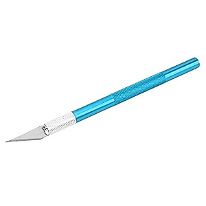 Hobby Knife, Exacto Knife Set Non Slip Handle Accurate Control 20 Blades for Crafting for Hand Account (Blue)