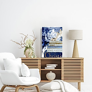 Wynwood Studio Fashion and Glam Wall Art Canvas Prints 'What's On My Mind Navy Custom' Home Décor, 16 in x 24