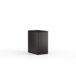 Suncast Commercial 9 Cubic Ft. Heavy-Duty Resin Cabinet with 2 Shelves, Dark Grey