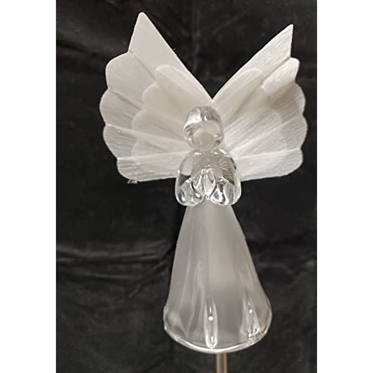 Starry Illuminate 1 PCS Solar Color Changing Style Garden Stake Light Pathway Stake Light (Fiber Wings Angel), Clear