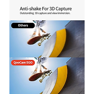 KanDao QooCam EGO 3D Camera - Viewer-Integrated 3D VR Camera, 24MP/8K Photos/4K 60FPS Videos Stereoscopic 3D Instant Display Camera, Compatible on VR Headsets/AR Glasses/Projectors, Black Standalone