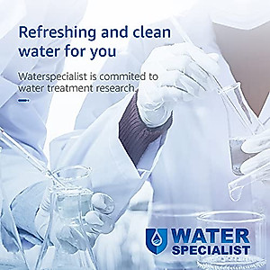 Waterspecialist Garden Hose Water Filter with Hose Protector, Compatible with Mist Cooling System, Reduces Chlorine, Bad Taste and Odor for Gardening and Pets