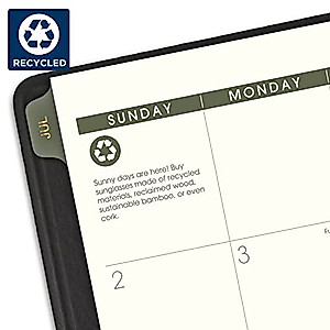 AT-A-GLANCE 2023-2024 Planner, Weekly & Monthly Academic Appointment Book, 8-1/4" x 11", Large, Recycled, Black (70957G05)