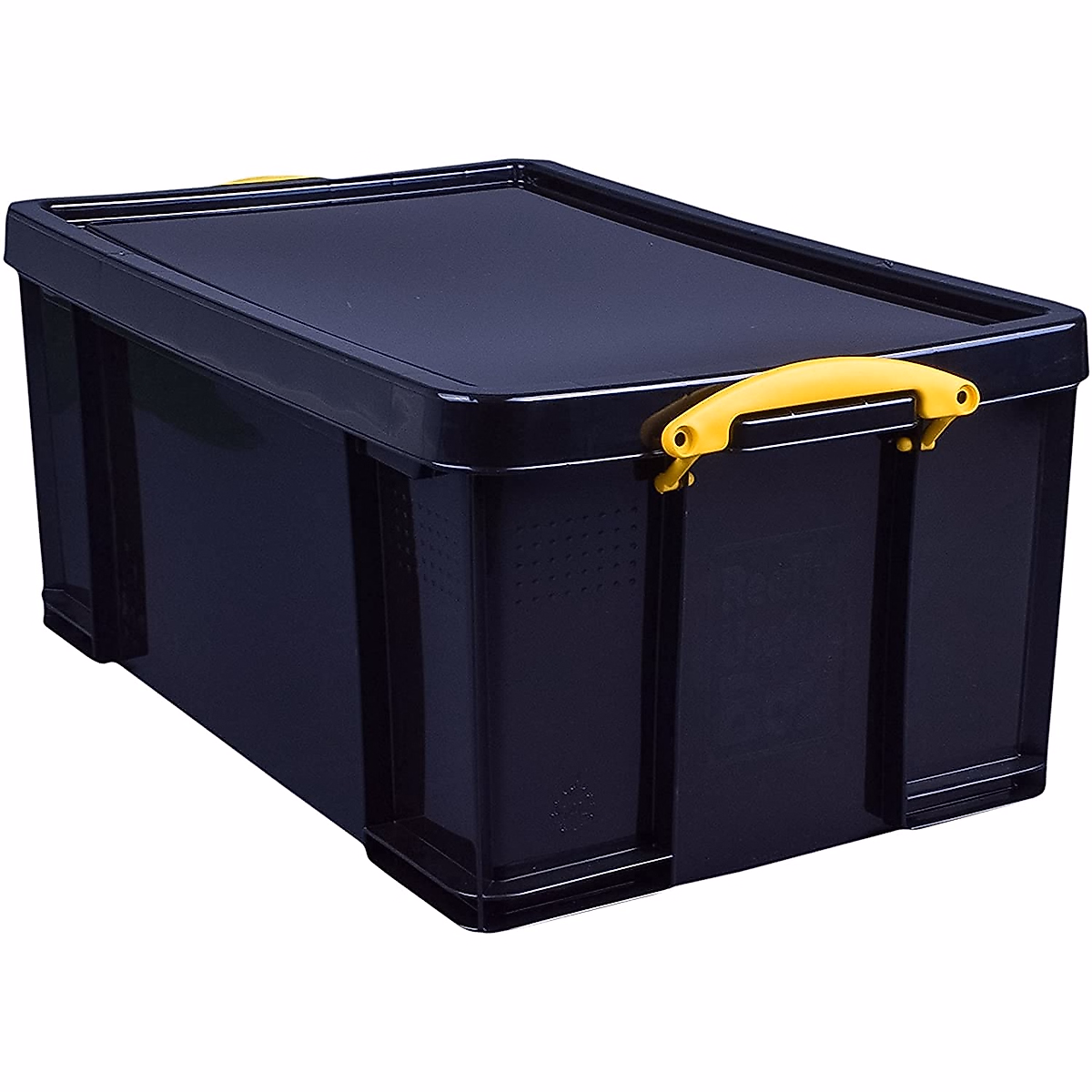 Really Useful 64L Recycled Plastic Storage Box Black 64Black R