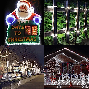 196ft 600 LED Outdoor Waterproof Rope Lights with Remote - 60m Solar Powered String Lights with Timer for Garden, Deck, Patio, Pool, Yard Decor