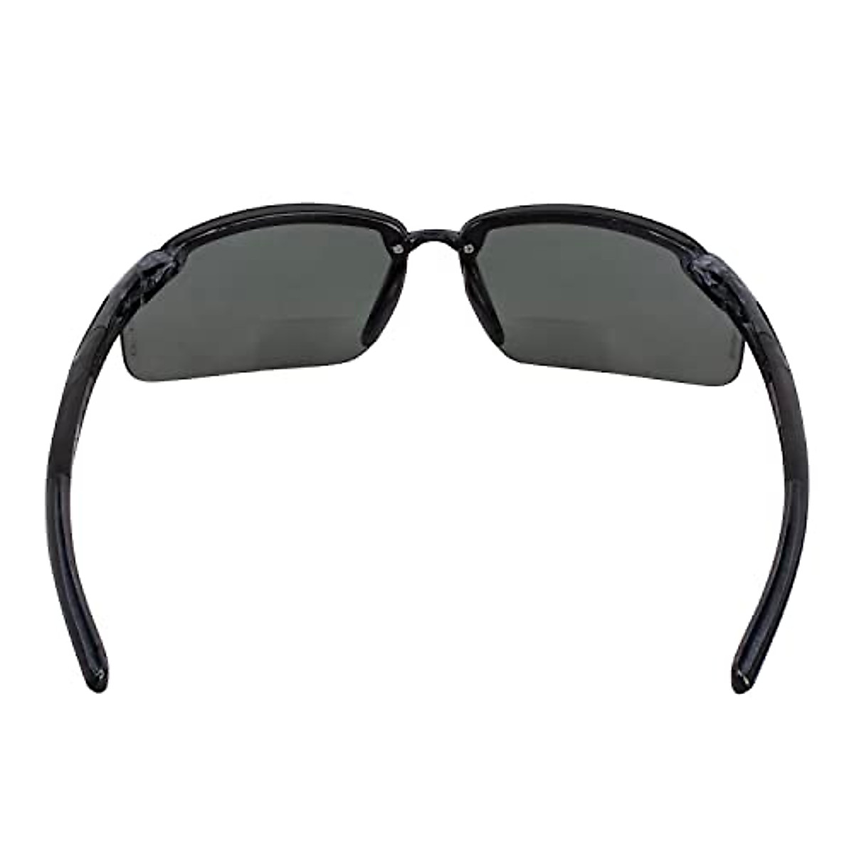 Crossfire Eyewear 2941420 2.0 Diopter ES5 Safety Glasses with Black Frame and Smoke Polarized Lens