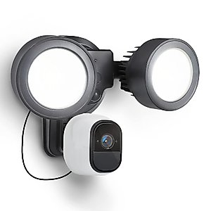 Wasserstein 3-in-1 Wired Floodlight, Charger and Mount Compatible with Arlo Pro & Arlo Pro 2 Only - 2000 Lumens Powerful Floodlight (Black) (Arlo Pro/Pro 2 NOT Included)