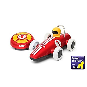 BRIO 30388 Remote Control Race Car - Interactive Racing Toy for Toddlers | Age Appropriate Design | High Impact-Resistant Plastic | Skill Development | Safety Assured