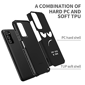 LEEGU for Samsung Galaxy A03s Case, Cute [Don't Touch My Phone] Shockproof Dual Layer Slim Protective Silicone Plastic Cover for Boys Men Kids Phone Case Samsung A03S (US Version) SM-A037U