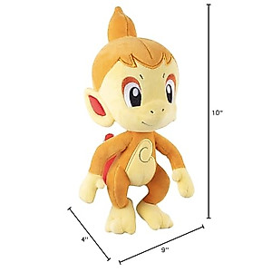 Pokémon 8" Chimchar, Piplup, Turtwig Plush Stuffed Animal Toys, 3-Pack - Brilliant Diamond & Shining Pearl Starters - Officially Licensed - Gift for Kids