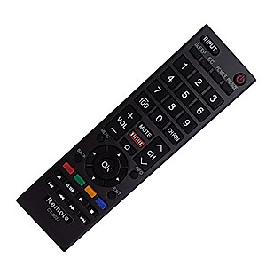 CT-8037 ct8037 Replaced Remote fit for Toshiba 40L3400 40L3400U 50L3400 50L3400U 58L5400 58L5400U 58L5400UC 65L5400 65L5400U 65L5400UC Smart HDTV TV