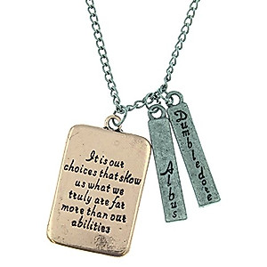 Harry Potter Albus Dumbledore Quote Necklace