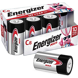 Energizer C Batteries, Max C Battery Premium Alkaline Combo Pack, 12 Count