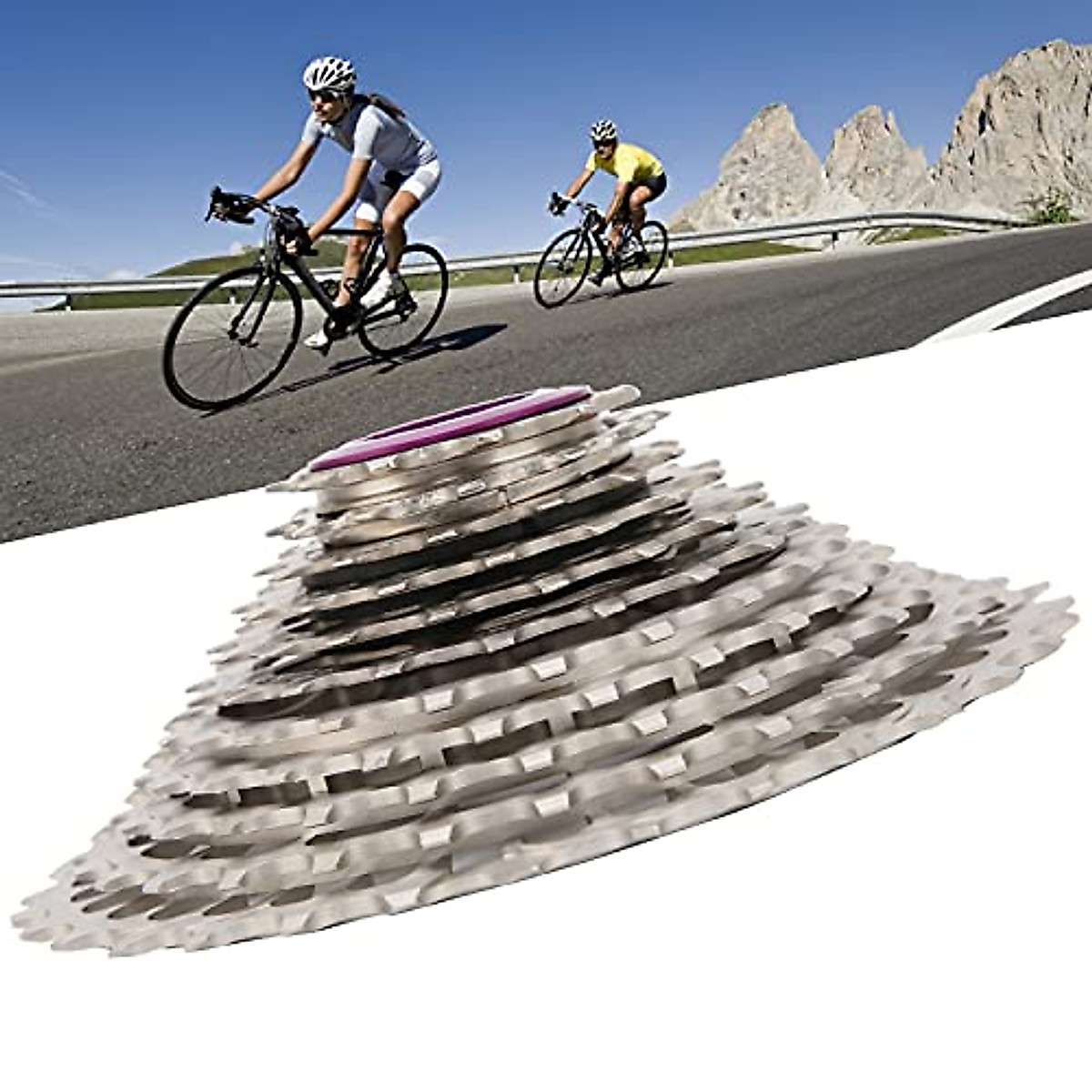 CCYLEZ Freewheel Cassette, 11 Speed Cassette Freewheel Road Bike Freewheel Cassette Sprocket for Mountain Bicycle Road Bike