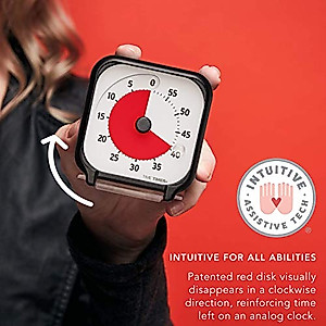 Time Timer 3 inch Visual Timer — 60 Minute Kids Desk Countdown Clock with Dry Erase Activity Card and Desktop App Access — for Kids Classroom, Homeschool Study Tool, Task Reminder, Home and Kitchen