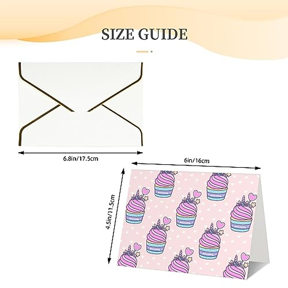 PAILON Pink Unicake Thank You Cards With Envelopes, Blank Greeting Note Cards With Envelopes Blank Inside, Funny Birthday Cards For Women Men, Thank You Card For Wedding Business,Graduation