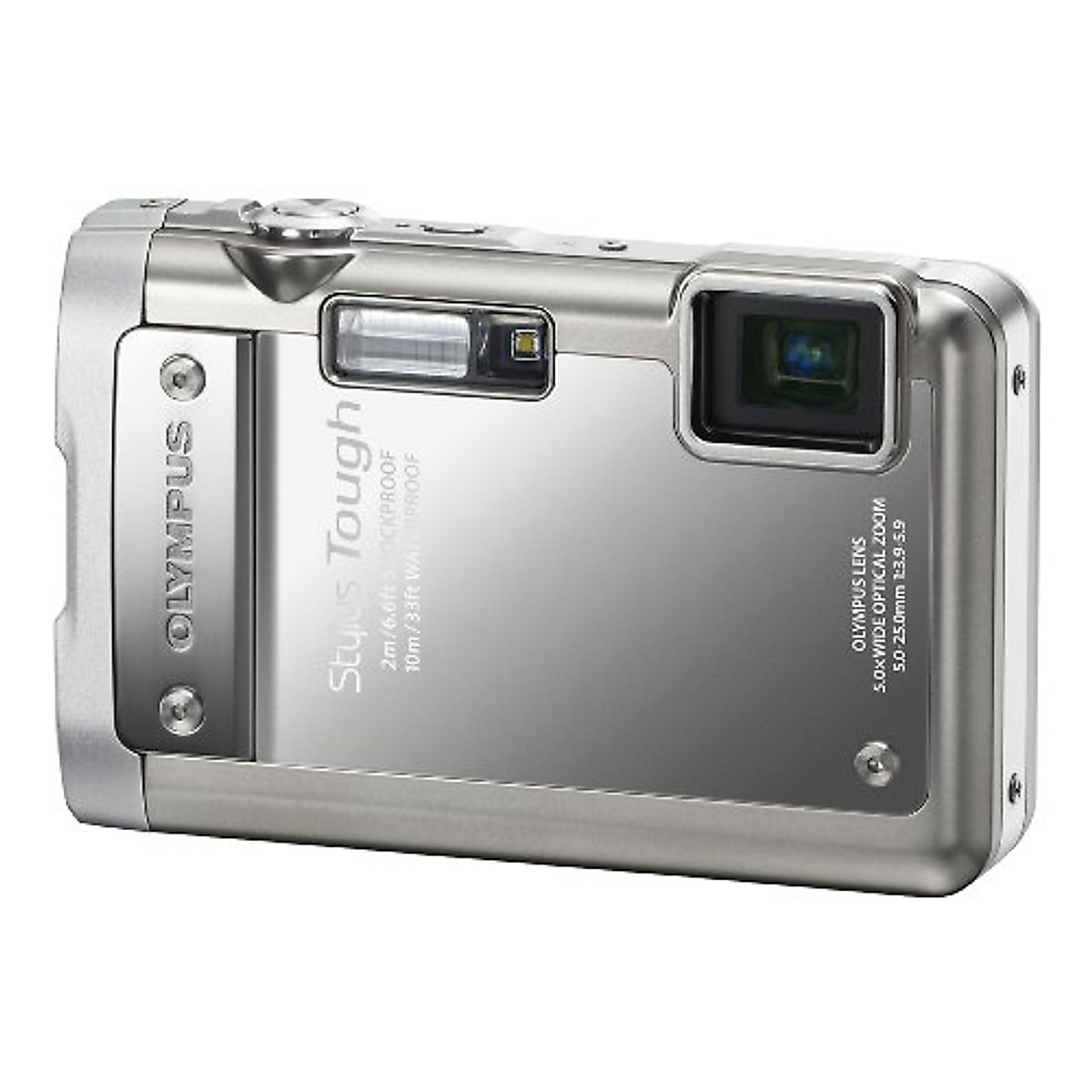 Olympus Stylus Tough 8010 14MP Digital Camera with 5x Wide Angle Zoom and 2.7 inch LCD (Silver) (Old Model)