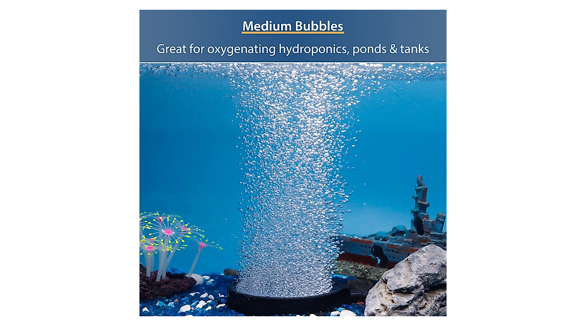 Pawfly 4 Inch Air Stone Diffuser for Aquariums - 2 Pack