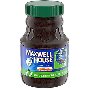 Maxwell House Decaf Original Medium Roast Instant Coffee, 8 Ounce (Pack of 3)