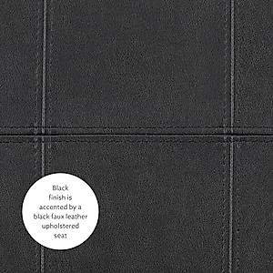 Linon Claridge Bar, Black Stool, 32" X 18.75" X 13"