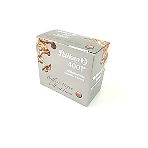 Pelikan 4001 Bottled Ink for Fountain Pens, Brilliant Brown, 62.5ml, 1 Each (329185)