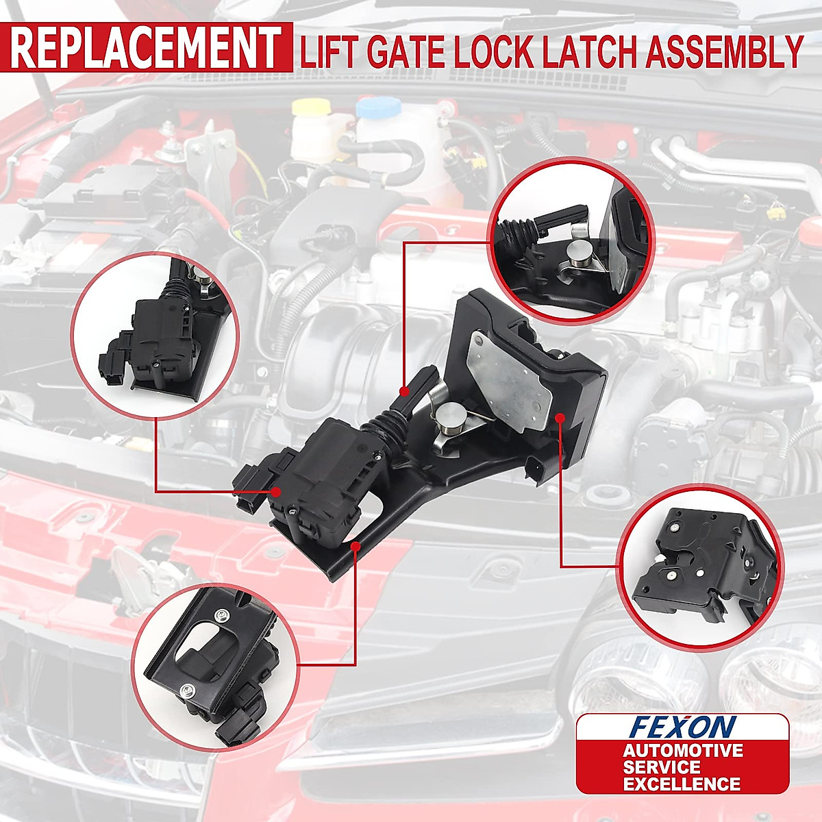 Liftgate Actuator Rear Hatch Trunk Door Latch Tailgate Lock Motor Replaces for Ford Escape 2009 2010 2011 2012, Mercury Mariner 2009-2011, Mazda Tribute 2008-2011 937-663 9L8Z-7843150-B