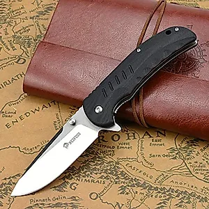 NedFoss Slim D2 Pocket Knife with Pocket Clip