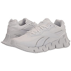 Reebok Women's Zig Dynamica 4.0 Sneaker, White/Silver Metallic, 6