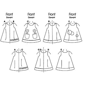 BUTTERICK PATTERNS B3772 Toddler's & Children's Dress, Size 4-5-6