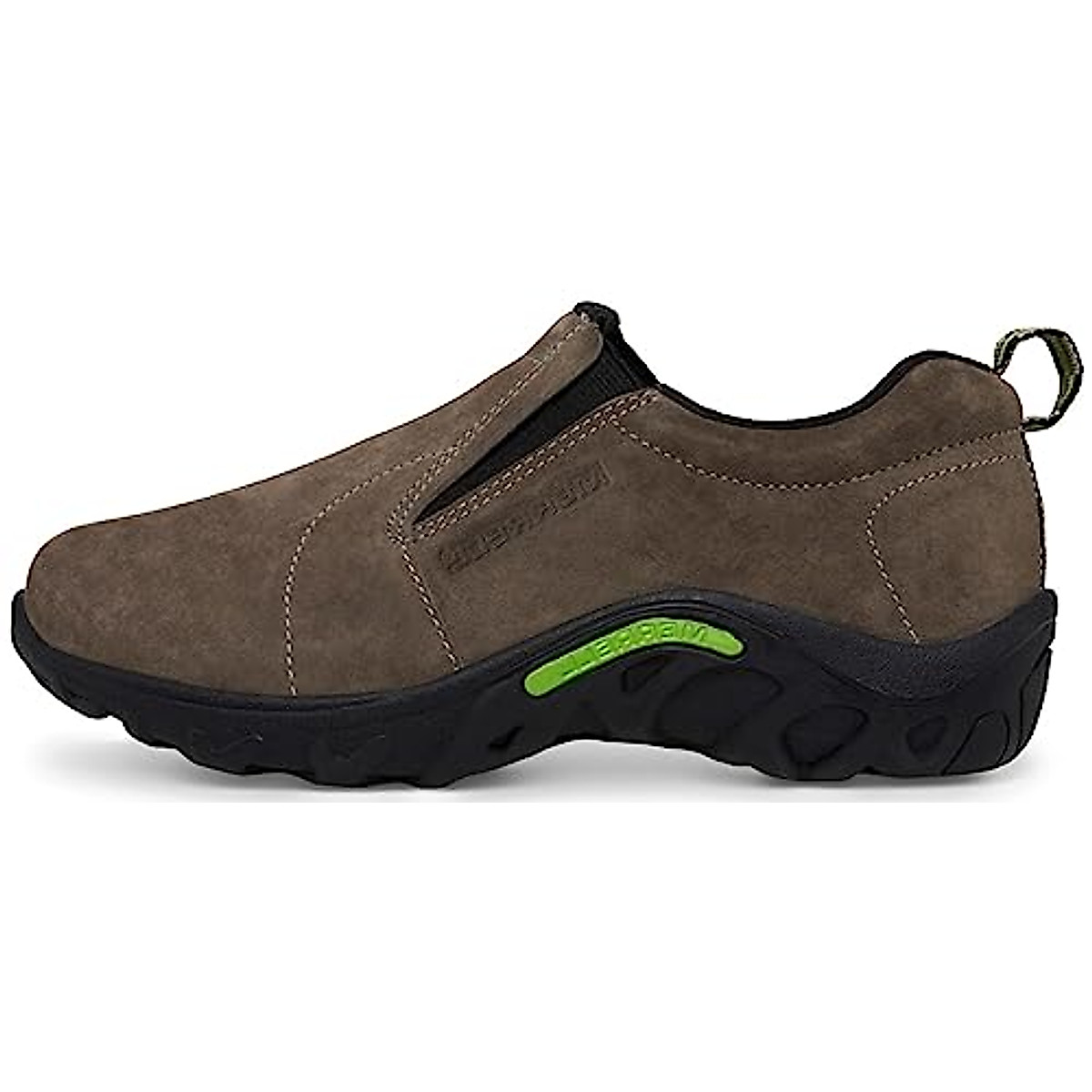 Merrell Unisex-Child Jungle Moccasin, Gunsmoke Green, 6 M US Big Kid