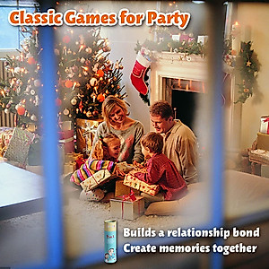 TriMagic 3-in-1 Family Games for Kids and Adults - Jacks Game with Ball, Pick Up Sticks, Wooden Tic Tac Toe Game- Classic Coffee Table Top Decor, Old Fashioned Toy Gift for Birthday Christmas Party