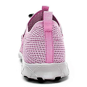 DLGJPA Women's Quick Drying Water Shoes for Beach or Water Sports Lightweight Slip On Walking Shoes Purple 8