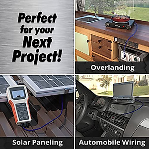 InstallGear 10 Gauge Wire (25ft) Copper Clad Aluminum CAA - Primary Automotive Wire, Car Amplifier Power & Ground Cable, Battery Cable, Car Audio Speaker Stereo, RV Trailer Wiring Welding Cable 10ga