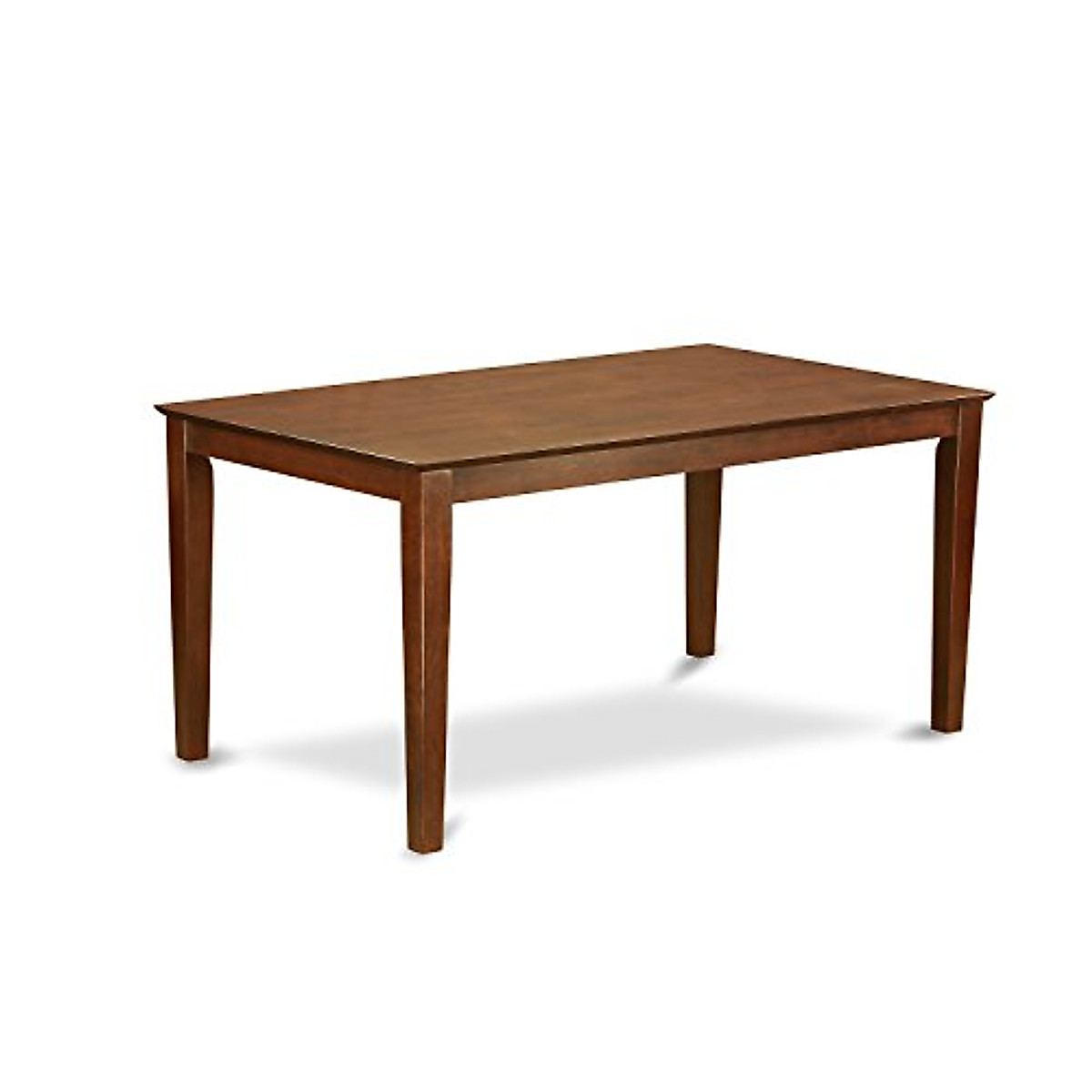 East West Furniture CAP5S-MAH-W 5 Piece Dinette Set for 4 Includes a Rectangle Room Table and 4 Kitchen Dining Chairs, 36x60 Inch, Mahogany