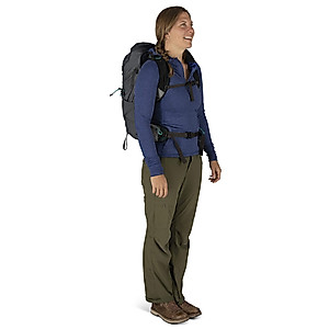 Osprey Tempest Pro 28 Women's Hiking Backpack, Titanium, Medium/Large