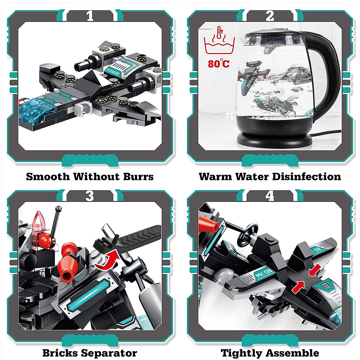 LUKAT Robot Building Toys for Boys Age 6 7 8 9 10 11 Year Old, 577 PCS STEM Toy Kit, 25-in-1 Building Bricks Educational Construction Set Engineering Toys, Activities Learning Gift for Kids