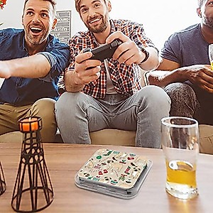 Pug christmas fabric cute pug dog design cute pugs best pugs fabric cute pug design tfr Game Card Case for Swítch Protective Portable Case Box with 12 Cartridge Slots