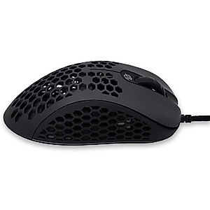 Gwolves Skoll SKL 2020 Edition 65g Ultra Lightweight Honeycomb Design Wired RGB Gaming Mouse up to 12000 DPI (Black) (Long)
