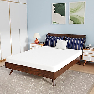 PayLessHere 5 Inch Memory Foam Mattress/Cooling Gel Bamboo Charcoal Infused Mattress/Medium Firm Mattresses/CertiPUR-US Certified/Bed-in-a-Box/Pressure Relieving Full Size,White