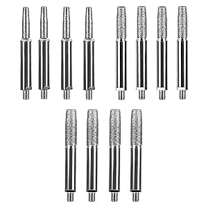 12PCS Chainsaw Sharpening Stone High Hardness Burr Grinding Chainsaw Sharpening Bits for Electric Chain Saw, Stone Carvings, Jewelry Stone