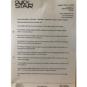 Room Divider 87" W x 65" H Beige | 4-Panel Folding Privacy Screen | Portable Room Partition | Garden Separation Paravent | Water Repellent Indoor & Outdoor Freestanding Wall