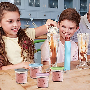 Creami Pints, Ice Cream Pint Containers, ABS Ice Cream Containers, Ice Cream Freezer Storage Tubs for Homemade Ice Cream, Ninja Ice Cream Maker Dessert Tubs, Ice Cream Makers, Ninja Pints