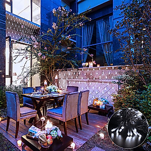 ZAIYW Large Net Lights Outdoor Mesh Lights 660 LED Fairy Net Lights Plug in, 20ft x 13ft with Remote for Indoor Outdoor Curtain Bush Party Wedding Backyard Wall Christmas Tree Decor (Cool White)