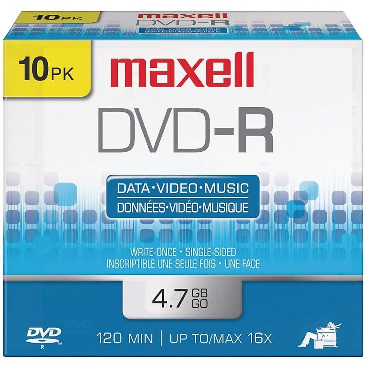MAXELL 635040/635045/638004 4.7GB 120-Minute DVD-Rs (10 pk)