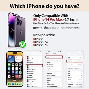 Case for iPhone 14 Pro Max Case Wallet Compatible with Magsafe, Shockproof Full Protective Flip Folio Wallet Case with RFID Blocking Card Slot Leather Cover for iPhone 14 Pro Max (6.7",Black)