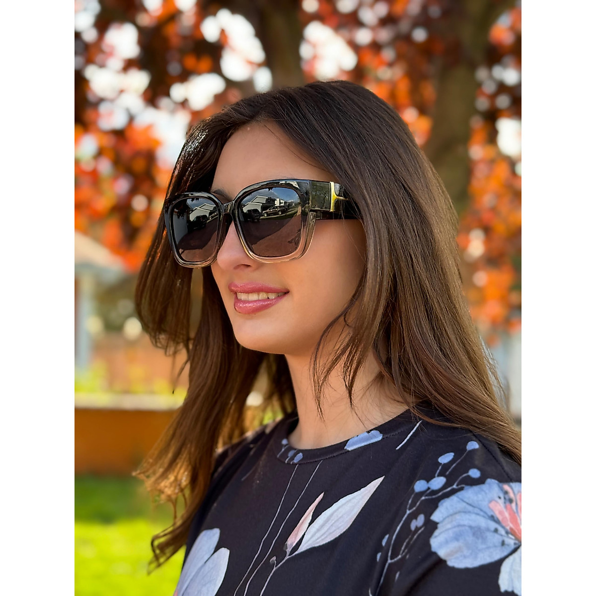 Myiaur Fit Over Sunglasses for Women, Trendy Designer Style Oversized Polarized Sunglasses for Driving with UV400 Protection