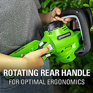 Greenworks 40V 24" Cordless Hedge Trimmer (1" Cutting Capacity), Tool Only