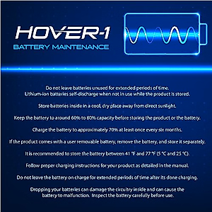 Hover-1 Ultra Electric Self-Balancing Hoverboard Scooter, Black, 25 x 9 x 9.5 inches
