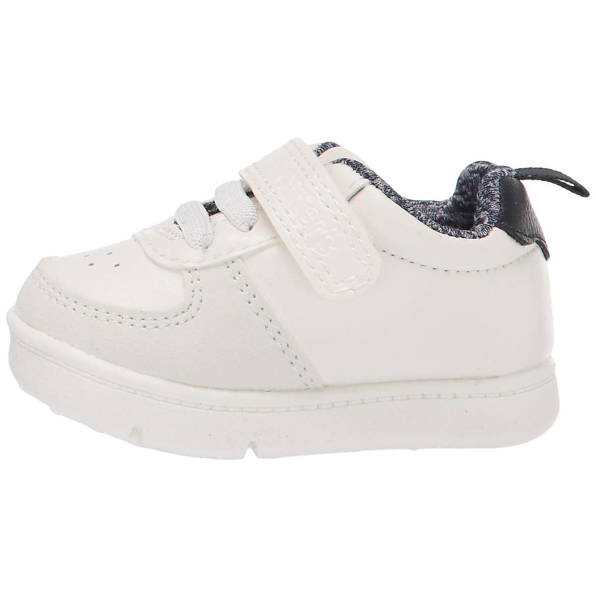 Carter's baby boys Kyle Fashion Sneaker First Walker Shoe, White, 2.5 Infant US